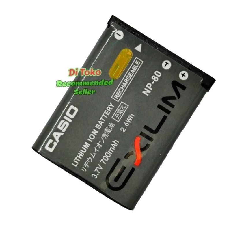Jual Baterai Casio np-80 for kamera exilim ex-s7 ex-z35 z16 ex7 charger ...