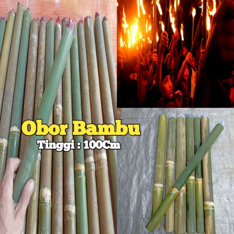 Jual Obor Bambu/Coleng Bambu/Bambu Obor/Penerangan Tradisional | Shopee ...
