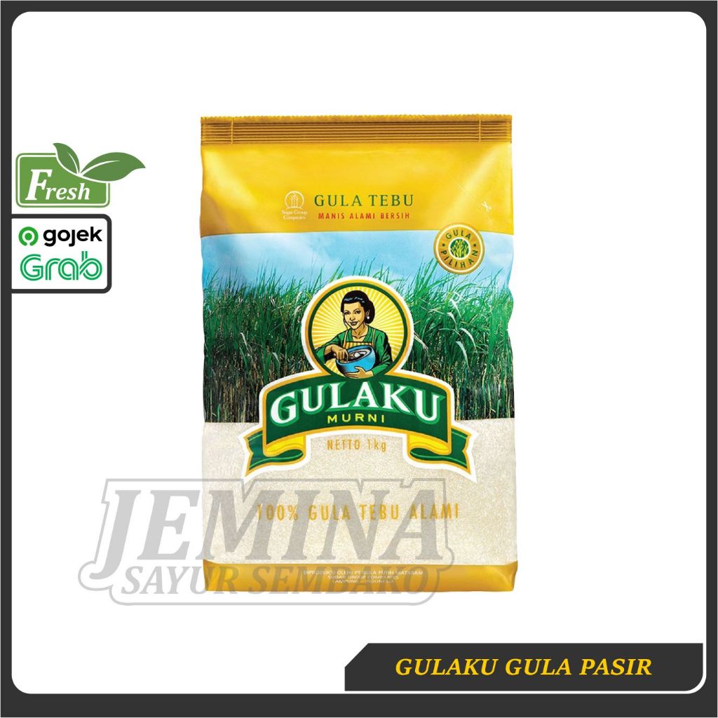 Jual GULAKU Gula Pasir Kemasan Kuning 1kg | Shopee Indonesia