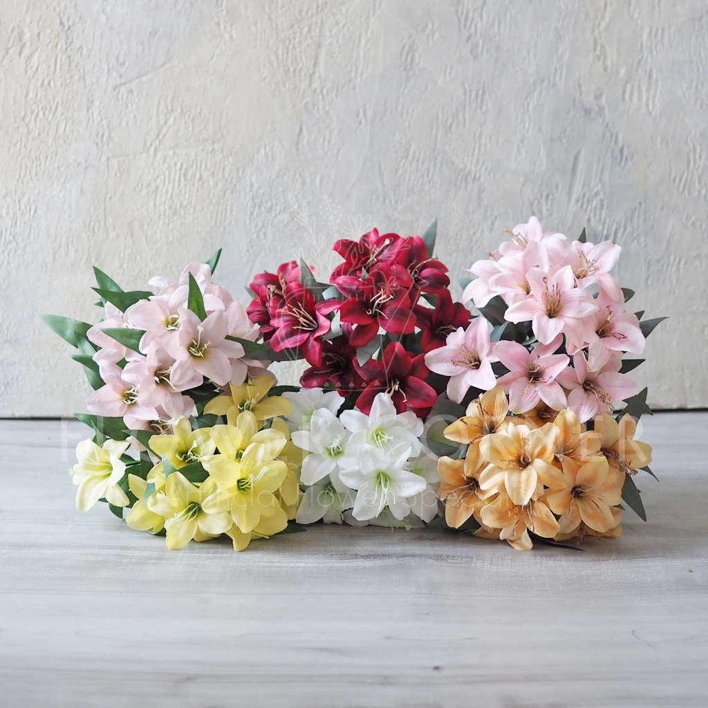 Jual Bunga Artificial Mini Lily Alstromeria Group (B23179) | Shopee ...
