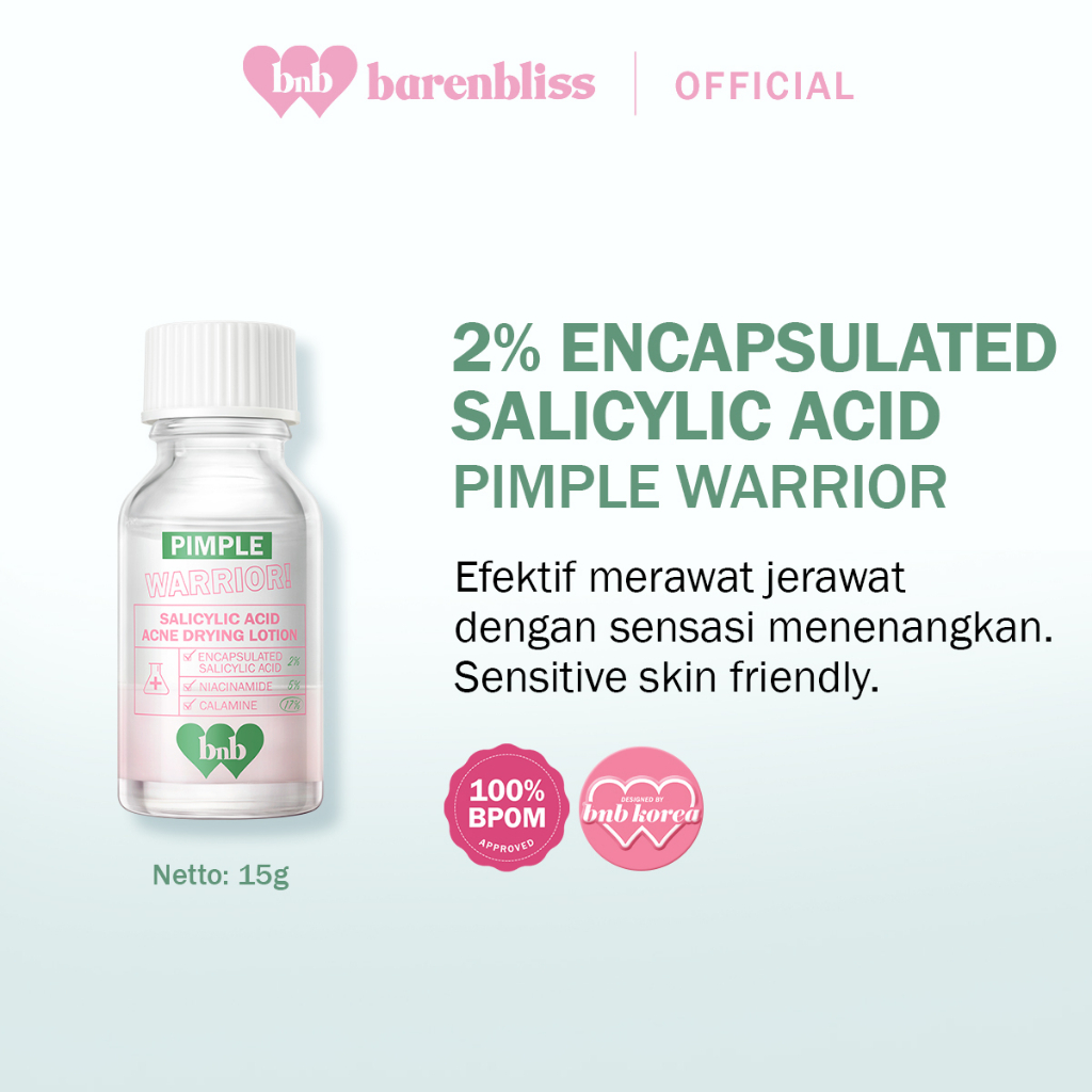 Jual NB barenbliss Pimple Warrior! Salicylic Acid Acne Drying Lotion ...