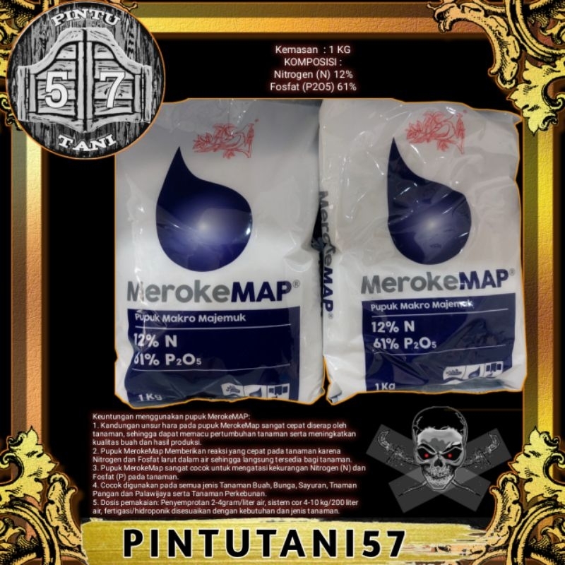 Jual MEROKE MAP N12% P2O5 61% 1KG | Shopee Indonesia