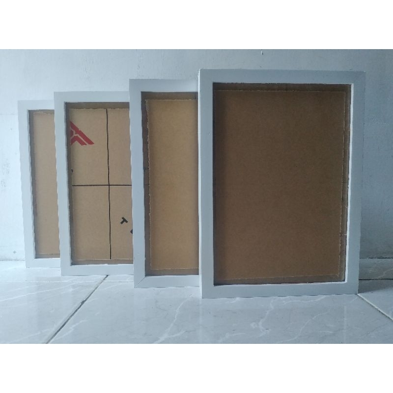 Jual FRAME 3D A4 KAYU / PIGURA MAHAR/ FRAME BOX PUTIH | Shopee Indonesia
