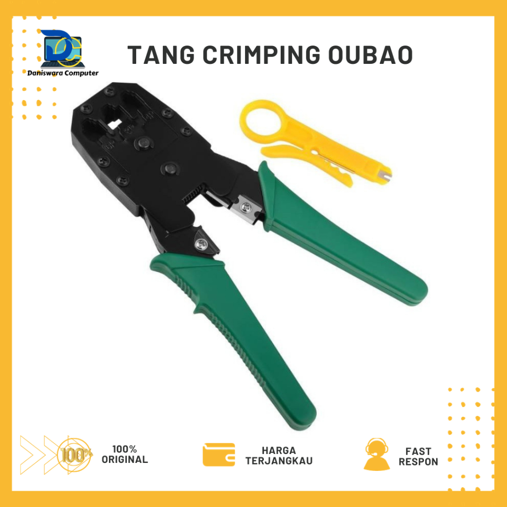 Jual Tang Crimping Tool RJ45 / RJ15 Krimping Tool 3 Hole | Shopee Indonesia