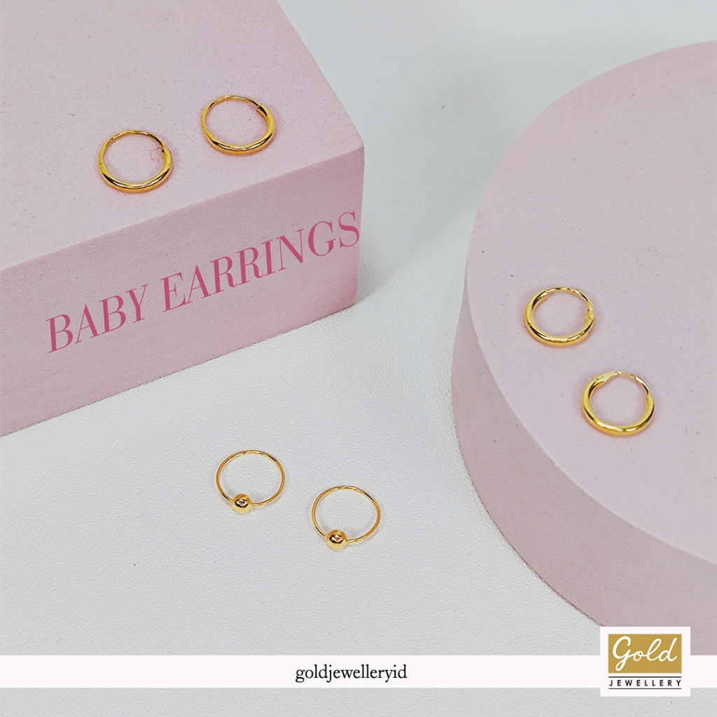Jual Anting bayi anak emas kuning 700 16k | Shopee Indonesia