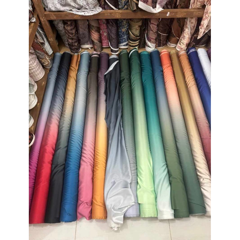 Jual TERBARU | warna baru bahan silk gradasi | armany gradasi | kain ...