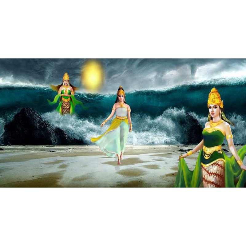 Jual Lukisan Cetak, NYI RORO KIDUL, Ukuran JUMBO, 100x70cm & 150x100cm ...