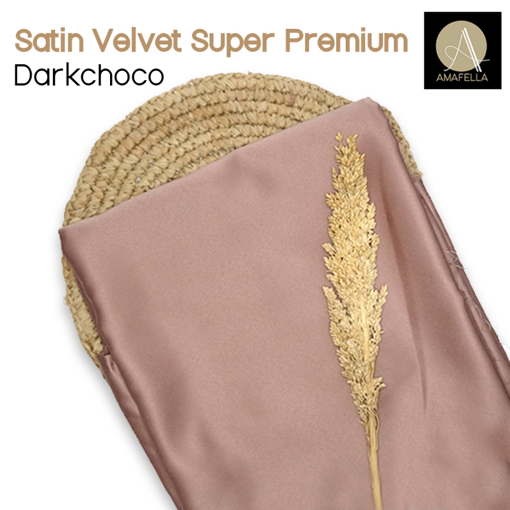 Jual 1/2 meter Kain Satin Velvet Super Premium Bahan Bridesmaid ...