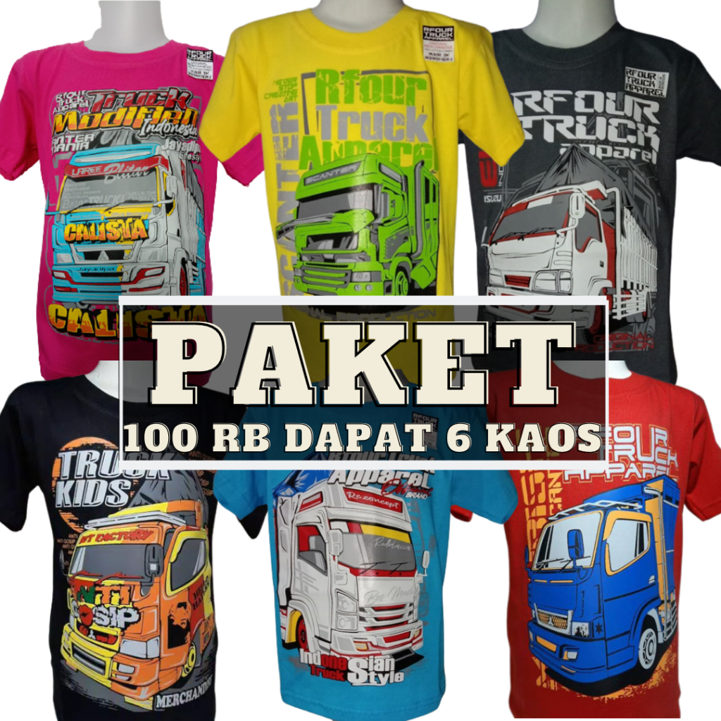 Jual Grosir Kaos Anak Paket 100 Ribu Dapat 6 Kaos Truk Anak Usia 1 ... Jual Grosir Kaos Anak Paket 100 Ribu Dapat 6 Kaos Truk Anak Usia 1 ...
