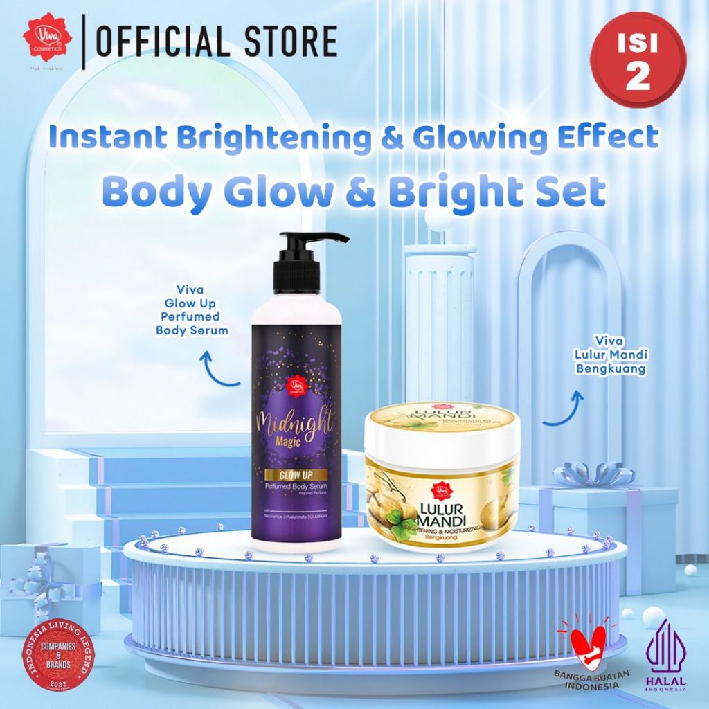 Jual [PROMO] Paket Body Glow & Bright Set - Instant Brightening ...