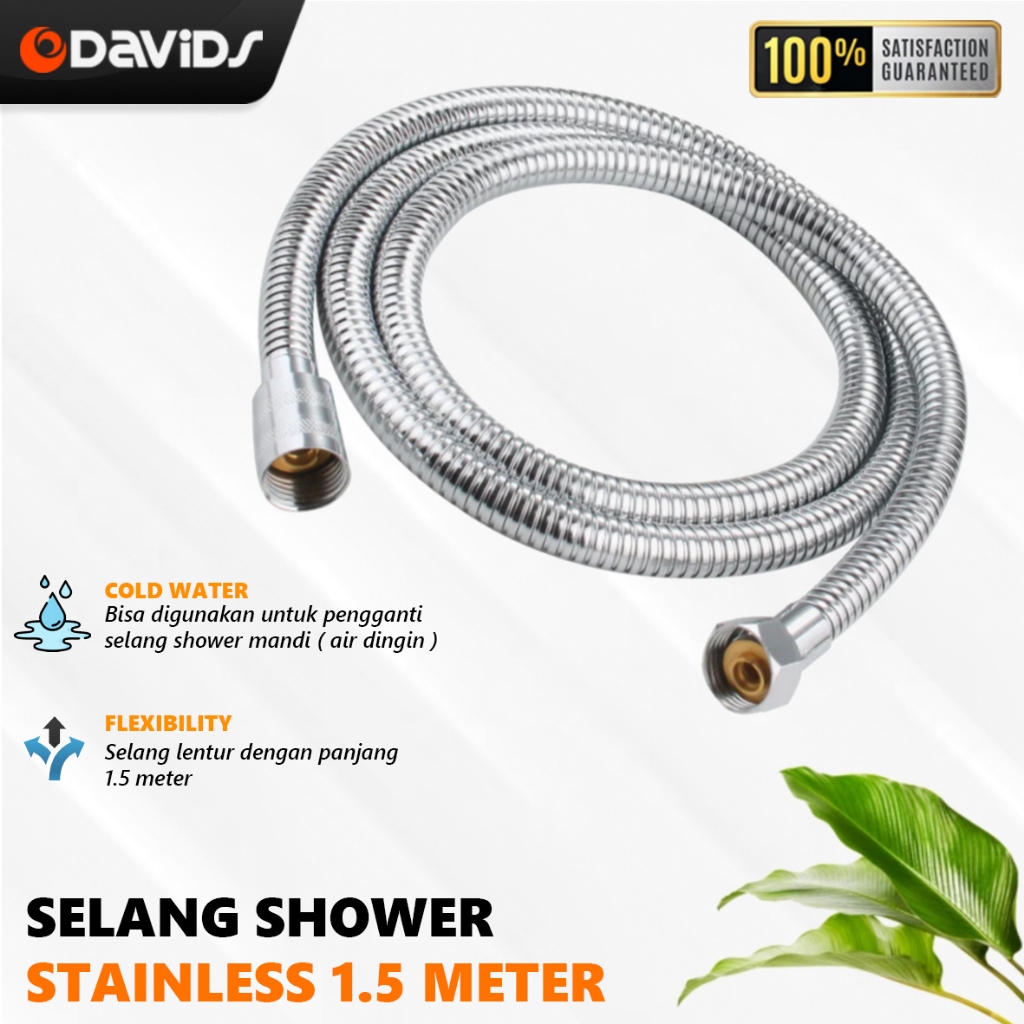 Jual Selang Shower Air Kamar Mandi Stainless Lentur 1.5 Meter | Shopee ...