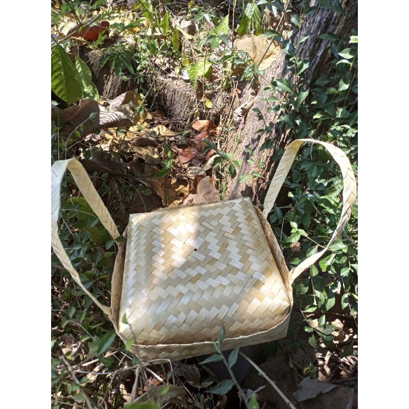 Jual Besek jinjing / besek tangkai / tas besek | Shopee Indonesia