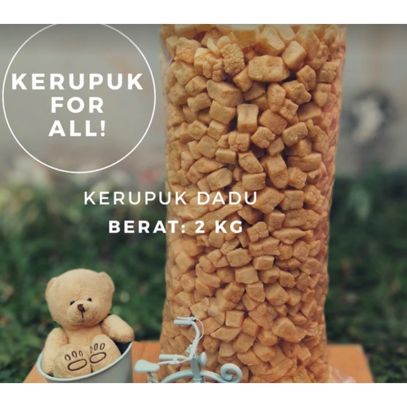 Jual KERUPUK RAMBAK DADU 500gr (ORIGINAL / BALADO / PEDAS) | Shopee Indonesia