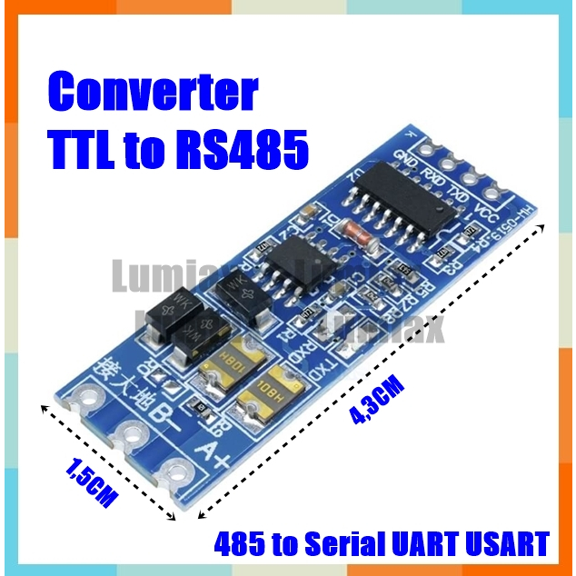 Jual SCM TTL to RS485 Converter 485 to Serial UART USART Automatic Flow Cnt | Shopee Indonesia