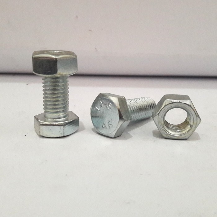 Jual BAUT SIKU LUBANG/BAUT KHUSUS BAWAAN SIKU LUBANG + MUR - 8 X 15 (1,5 CM) | Shopee Indonesia