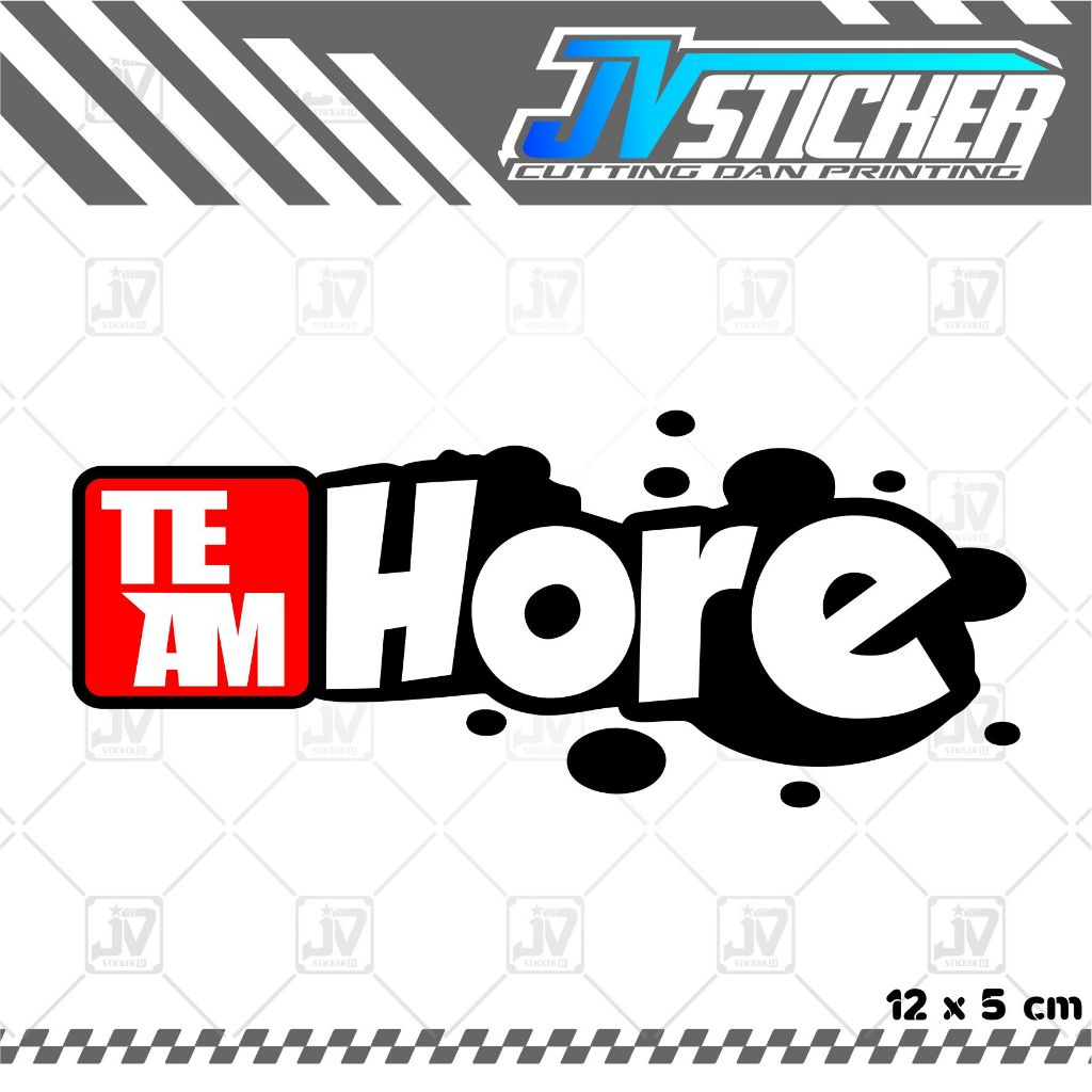 Jual sticker team hore cutting sticker motor murah | Shopee Indonesia