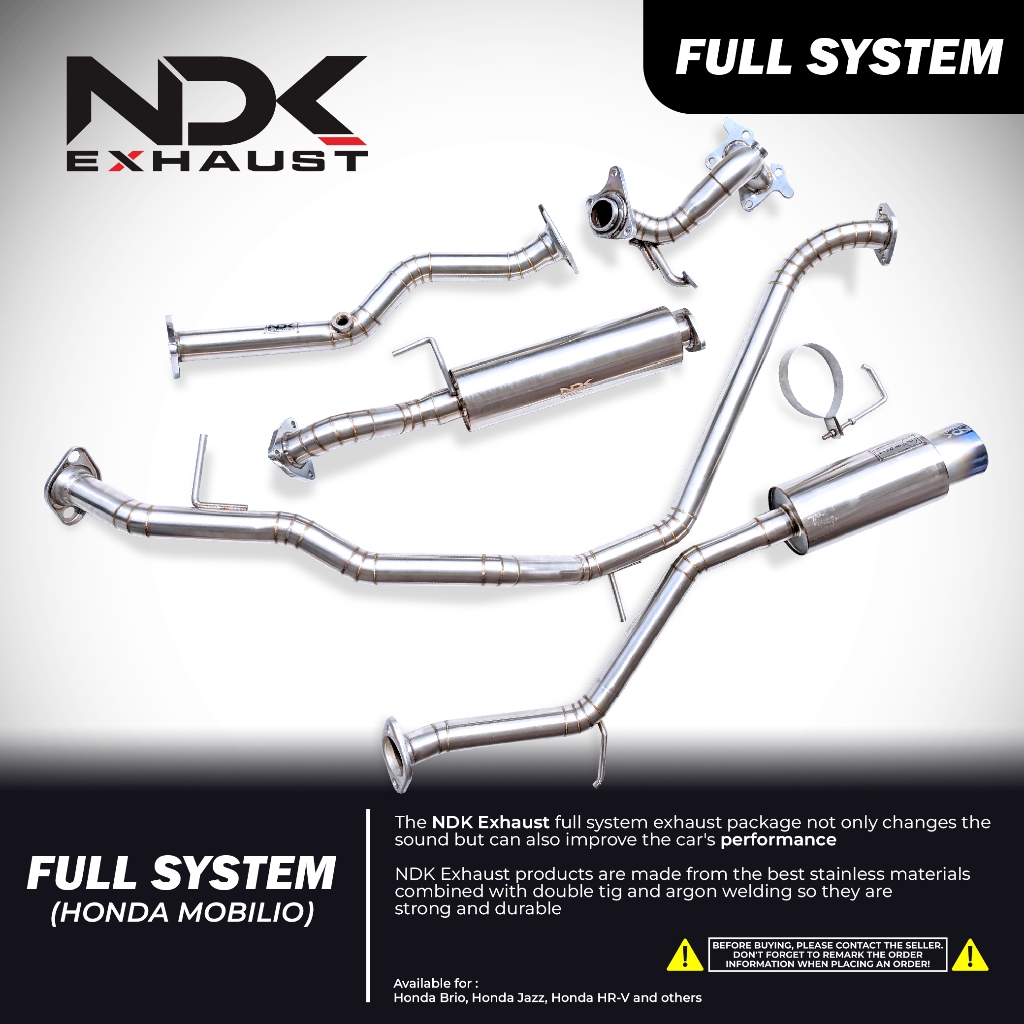 Jual KNALPOT RACING MOBIL FULLSYTEM PNP DK-02V3 NEW TYPE BRIO, JAZZ GK5 ...