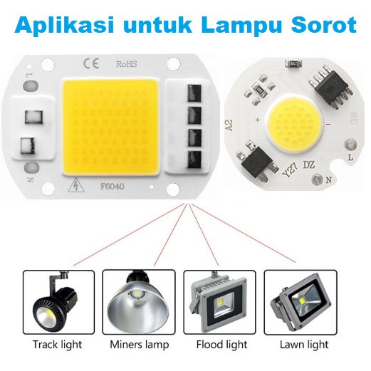 Jual Modul Lampu Sorot Listrik LED COB AC White/Warm 12W-50W PCB ...