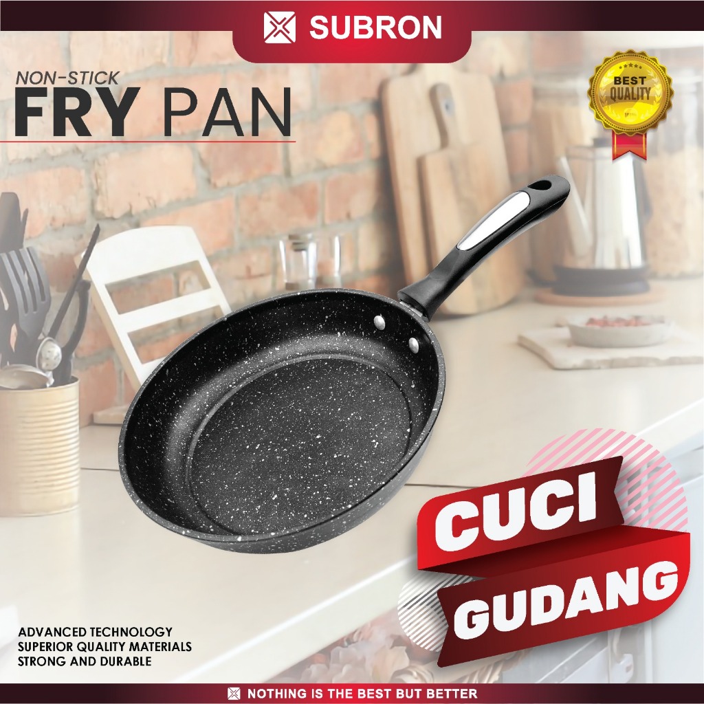 Jual SUBRON Fry Promo Pan Teflon Teplon Anti Lengket Non Sticky Wok ...