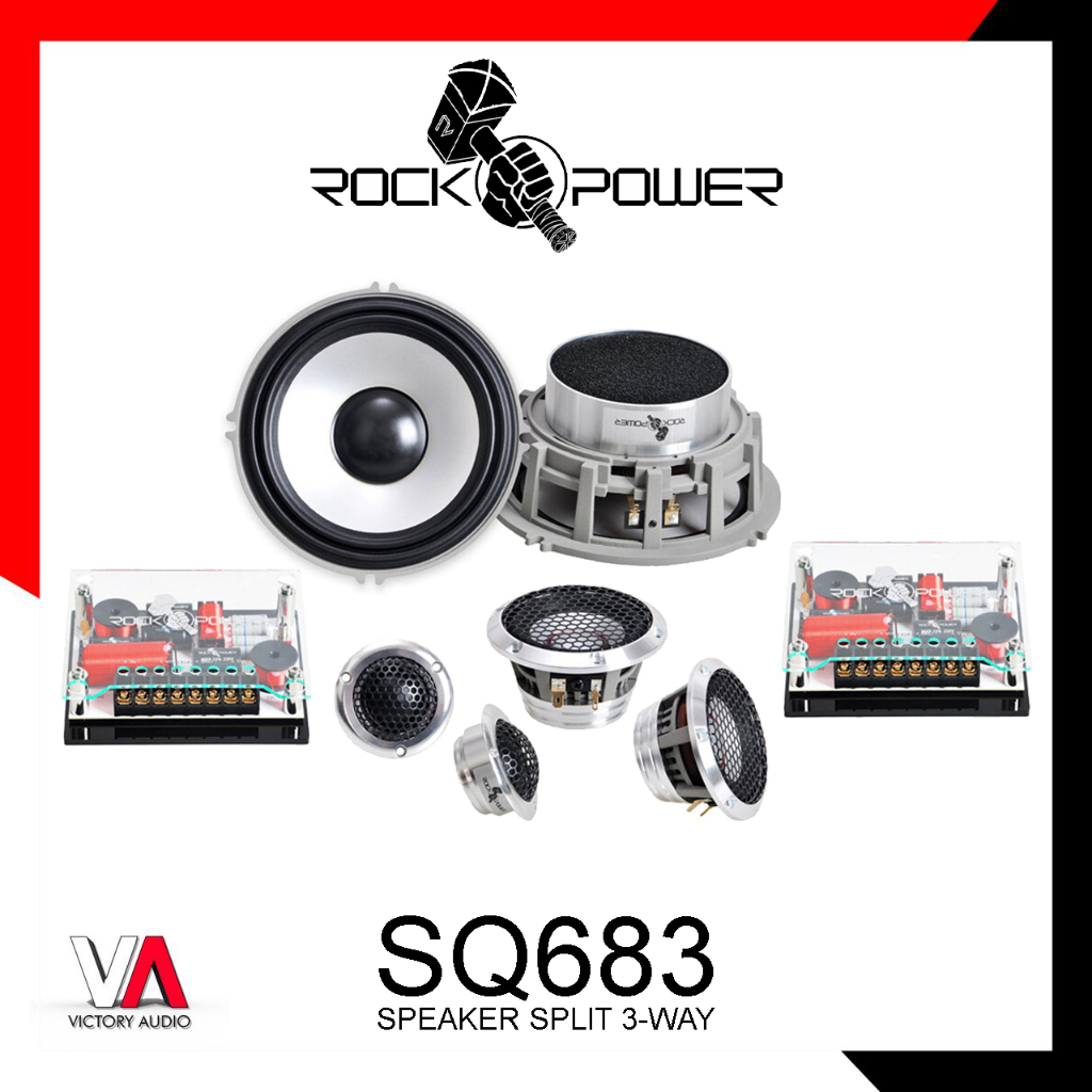 Jual Speaker Split 3-Way Component System ROCK POWER ROCKPOWER SQ683 6. ...