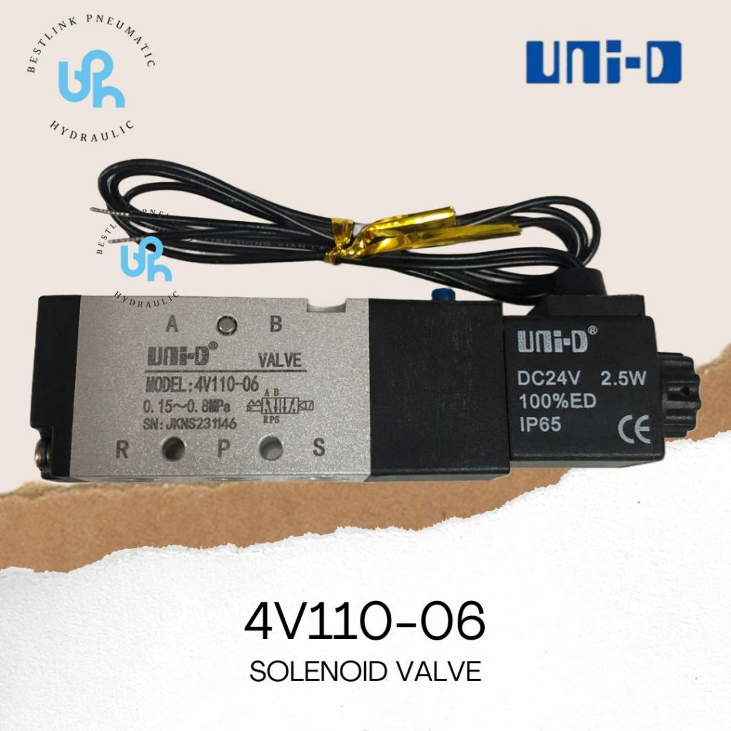 Jual 4V110-06 UNI-D SOLENOID VALVE MODEL KABEL / 4V110 06 | Shopee Indonesia