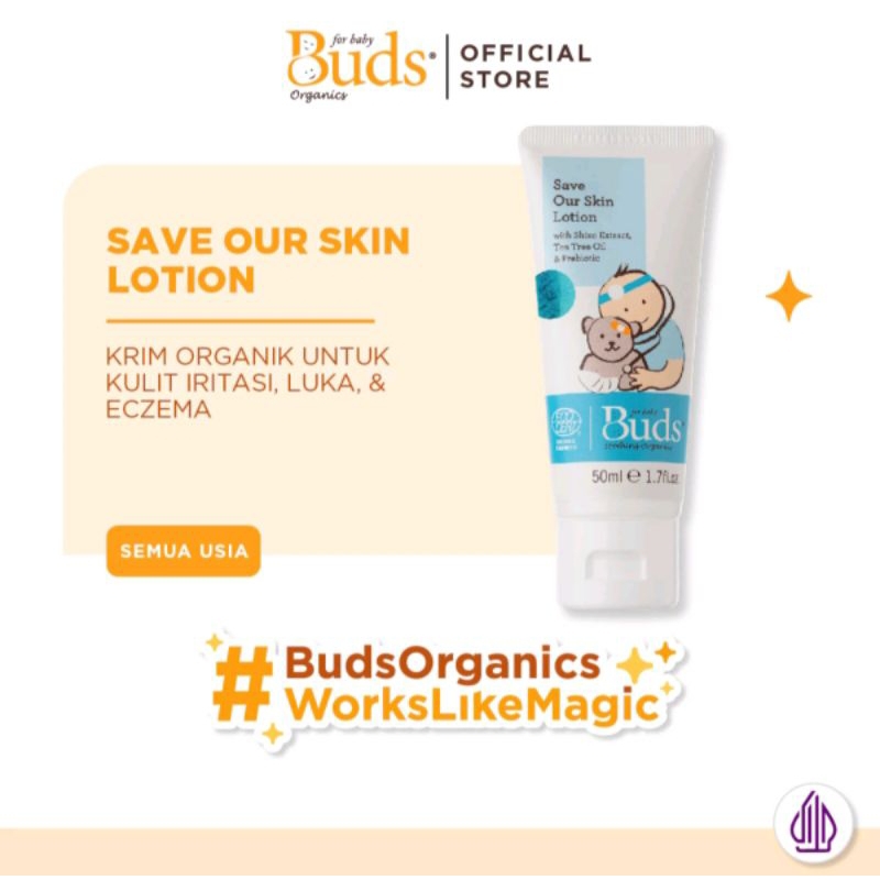 Jual Buds Save Our Skin Lotion / Cream Meredakan Iritasi Luka | Shopee ...