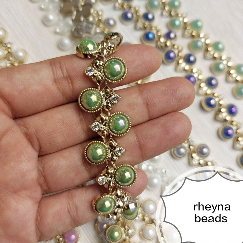 Jual RENDA MUTIARA PLASTIK BULAT MENGKILAP HARGA PER 5CM | Shopee Indonesia