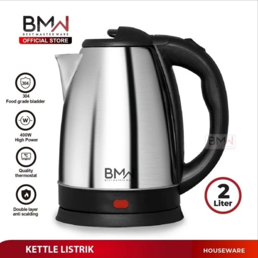 Jual Electric Kettle Alat Pemanas air Teko Listrik Stainless Pirtable 2 ...