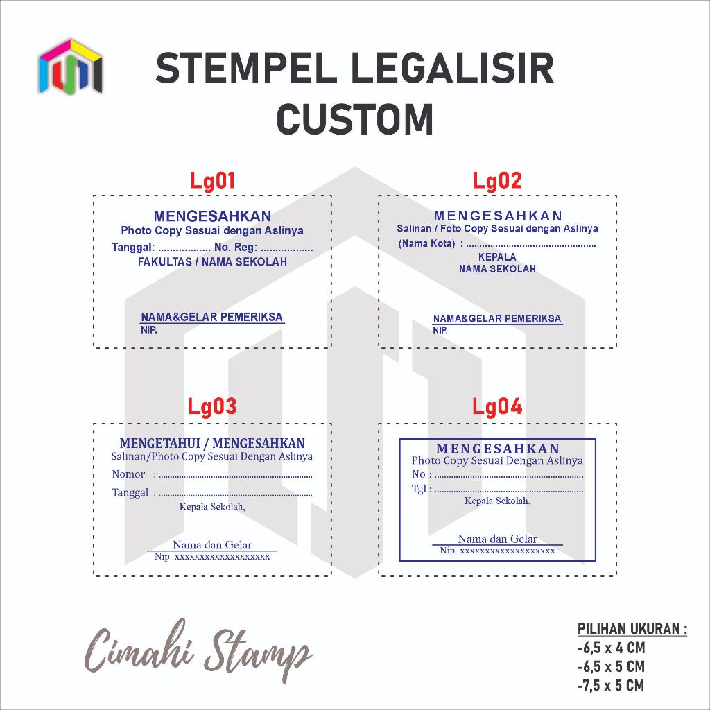 Jual Stempel Legalisir Custom | Shopee Indonesia