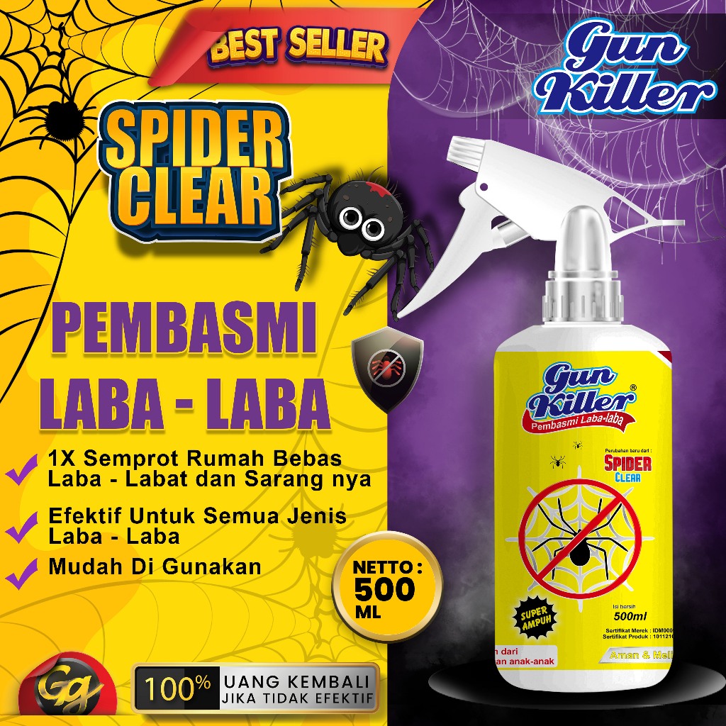 Jual SPIDER CLEAR RACUN LABA-LABA OBAT LABA-LABA PEMBASMI LABA-LABA ...