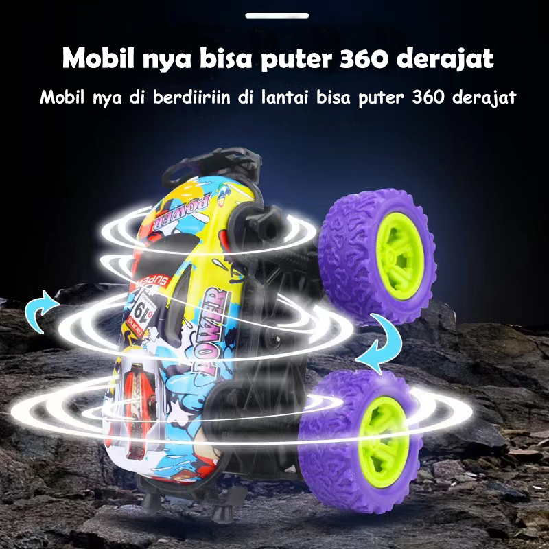 Jual COD 1pcs Mainan Mobil Kendaraan Penggerak Empat Roda Aksi Berputar ...