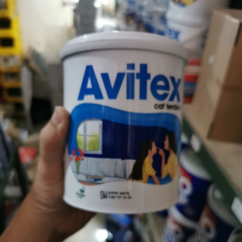 Jual Avitex Interior 1Kg Super White Putih Cat Tembok Dalam Ruangan ...