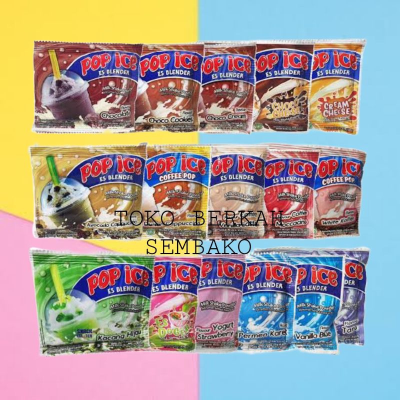 Jual POP ICE Sachet Minuman Es Blender 24gr -1 BUNGKUS | Shopee Indonesia