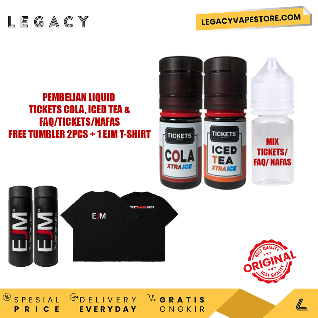 Jual Liquid Saltnic Malay Tickets Cola Xtra Ice | Shopee Indonesia