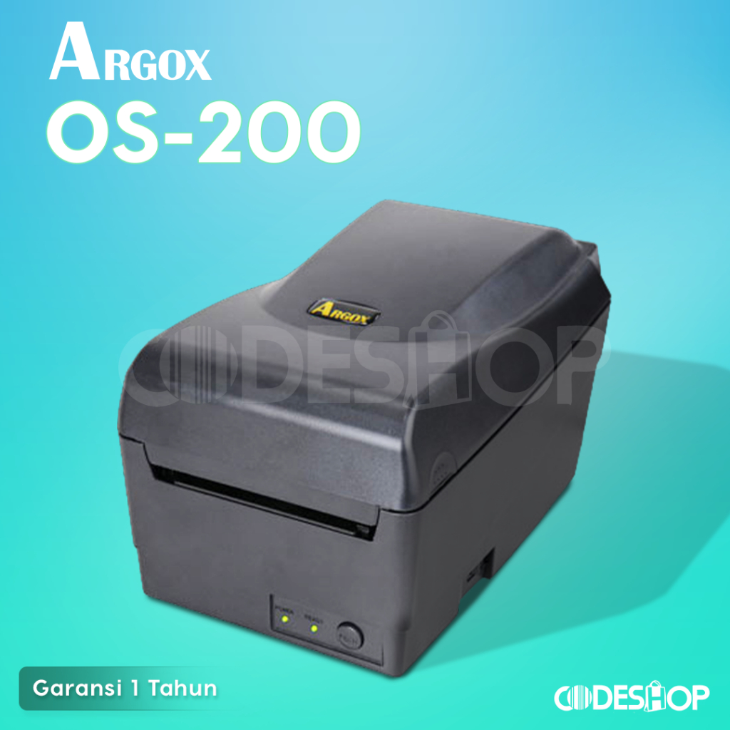 Jual Printer Barcode Argox OS-200 / OS200 Cetak Label 203 DPI USB | Shopee Indonesia