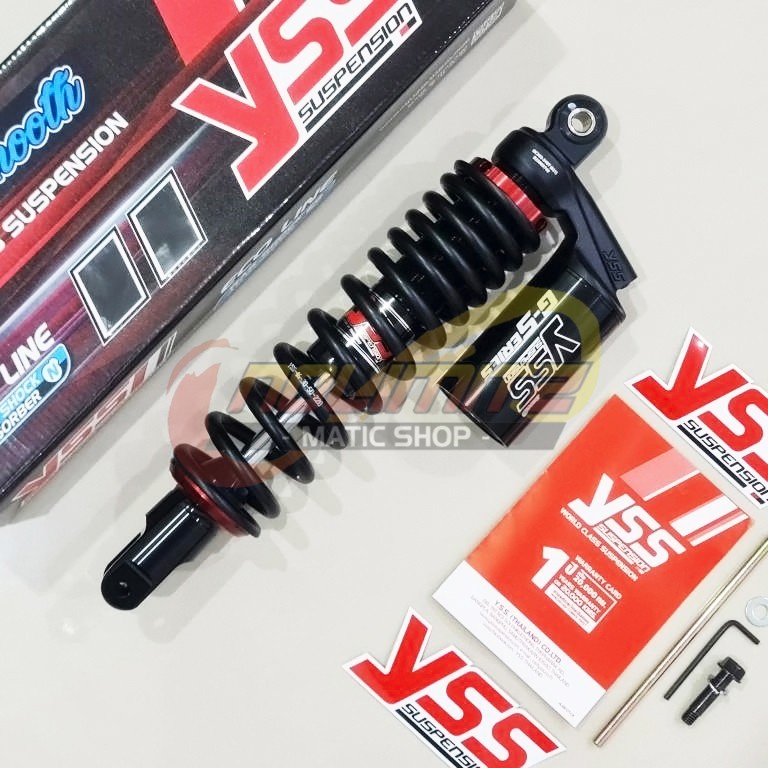 Jual Shock YSS G Series Black Red 340mm Shockbreaker Racing Honda Vario ...