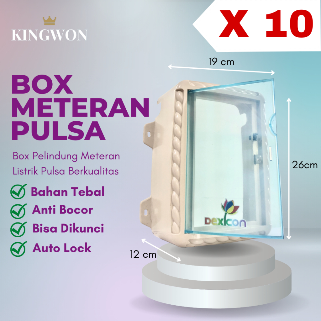 Jual [ PAKET BUNDLE 10 pcs] BOX TUTUP METERAN LISTRIK BOX KWH METER ...