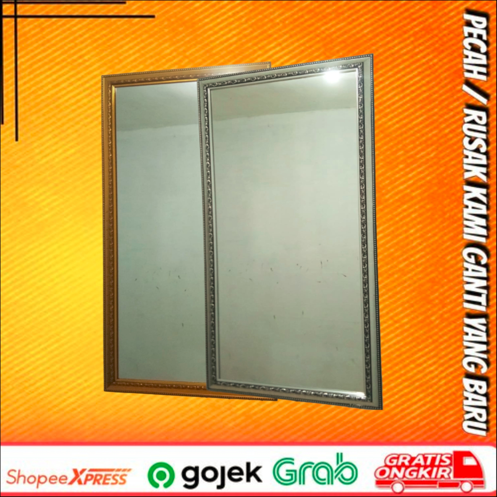 Jual Kaca Cermin Dinding / Gantung Ukuran 60 x 90 Cm Full Bingkai | Shopee Indonesia