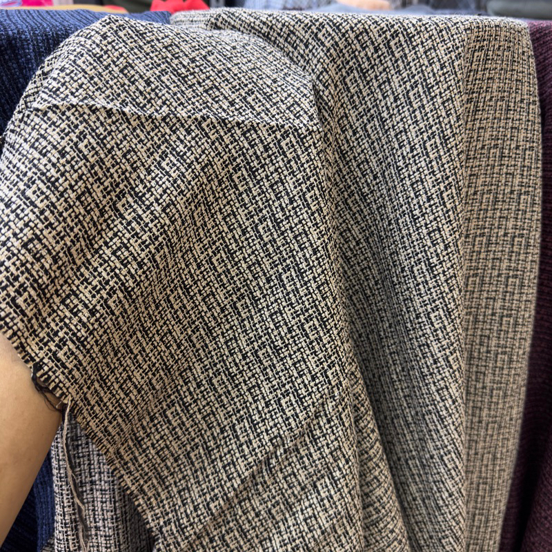 Jual bahan kain tweed akrilik tebal ( harga meter ) | Shopee Indonesia