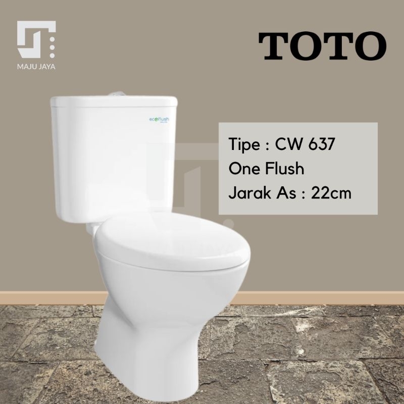 Jual Kloset Duduk TOTO CW637 / Closet Duduk / Toilet Duduk Komplit Jet Shower | Shopee Indonesia