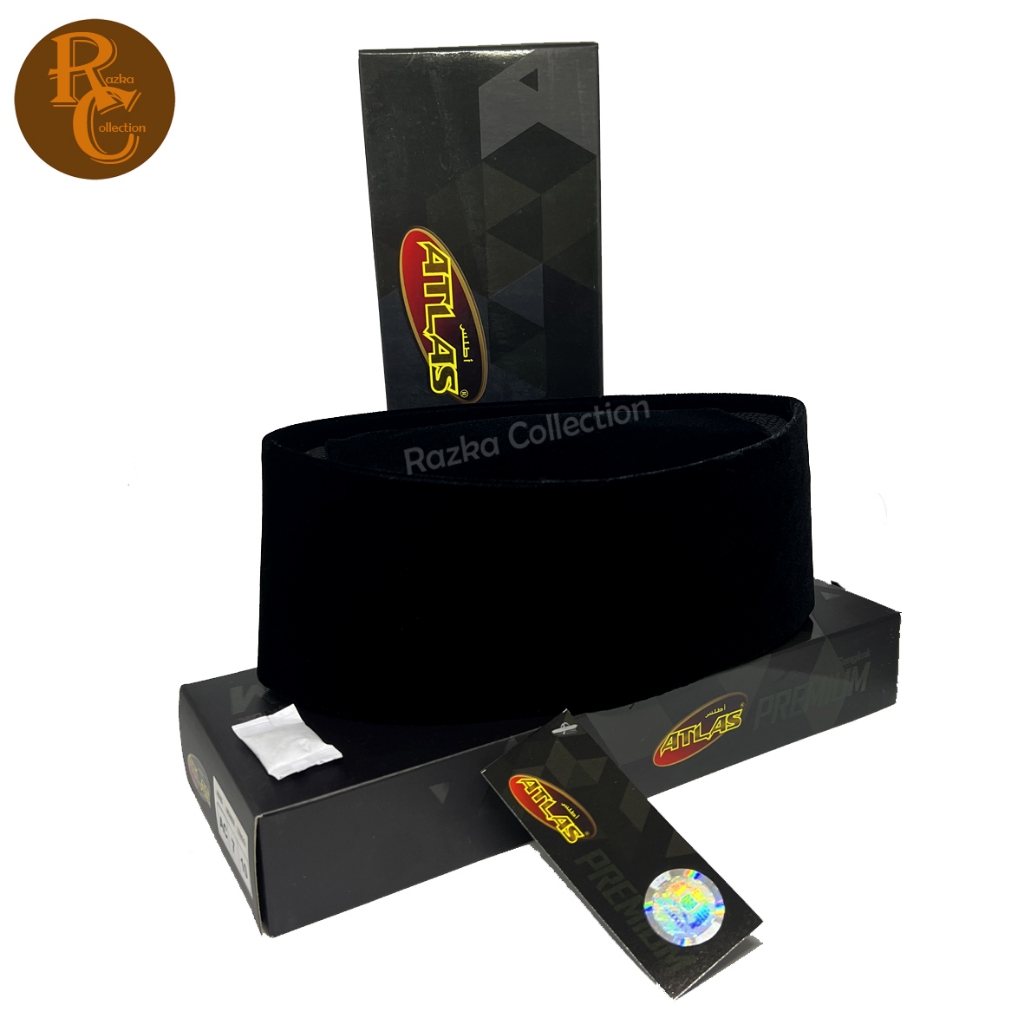 Jual Peci Hitam Polos ATLAS AC / Songkok Hitam AC ATLAS / Peci Nasional ...