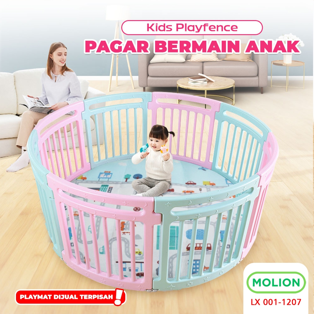 Jual MOLION SNI Pagar Bayi Bulat Bundar Pagar Anak Playpen Prosotan ...