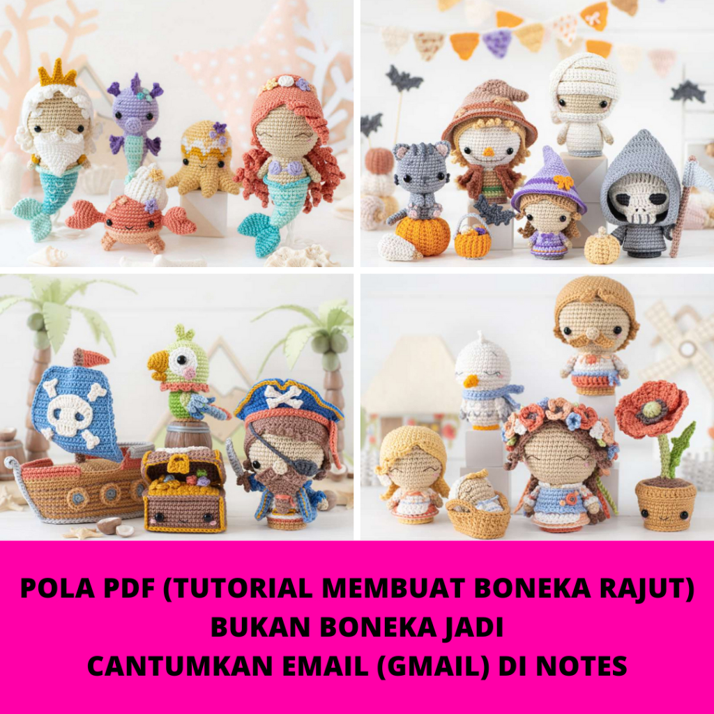 Jual [PDF FILE] (Pola Membuat Boneka Amigurumi) South Park collection ...