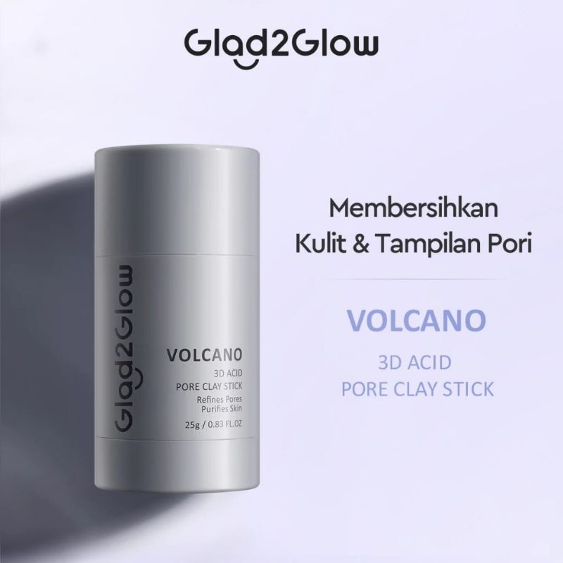 Jual Glad2Glow Volcano Salicylic Acid Acne Control Clay Mask Stick | Shopee Indonesia
