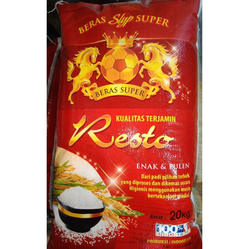 Jual BERAS RESTO PREMIUM 20 KG | Shopee Indonesia