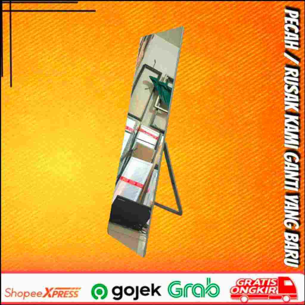 Jual Standing Mirror Frameless Bisa Digantung Ukuran 32 x 124 Cm Full ...