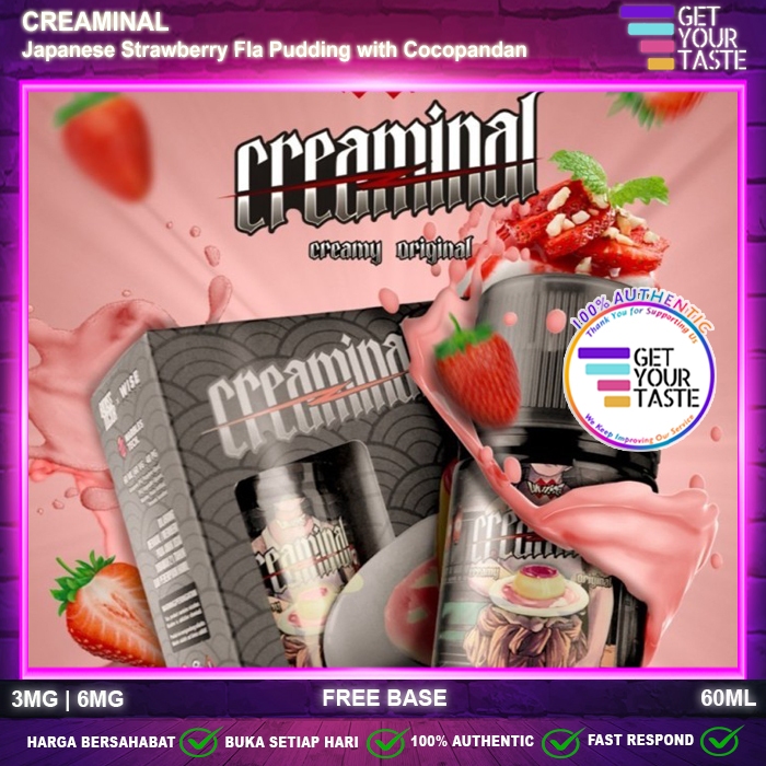 Jual Liquid Creaminal Japanese Strawberry Pudding 60ML by Badass x ...