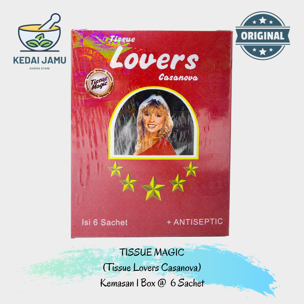 Jual Tissue Lovers Casanova (ex Super Magic Man) (WARNA MERAH) | Shopee ...