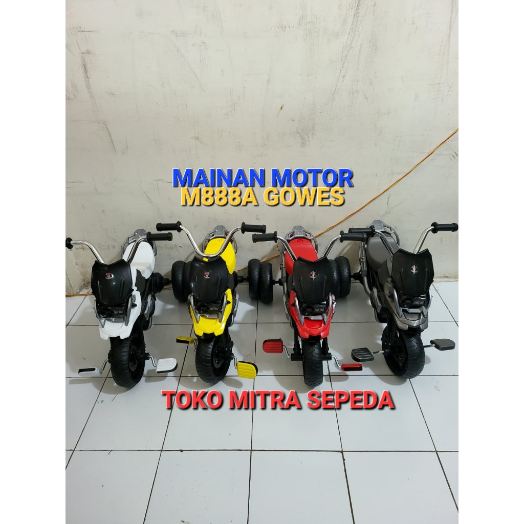 Jual Sepeda Motor Anak 3 Roda Karet M888A Musik | Shopee Indonesia