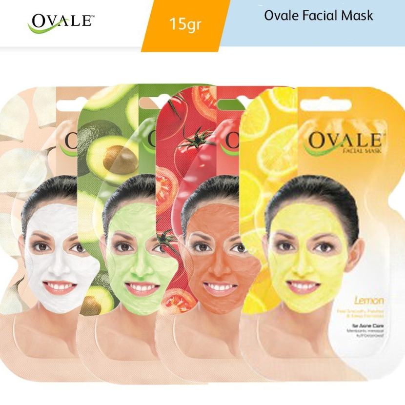 Jual Ovale Facial Mask 15gr / Avocado / Bengkoang / Cucumber sachet ...